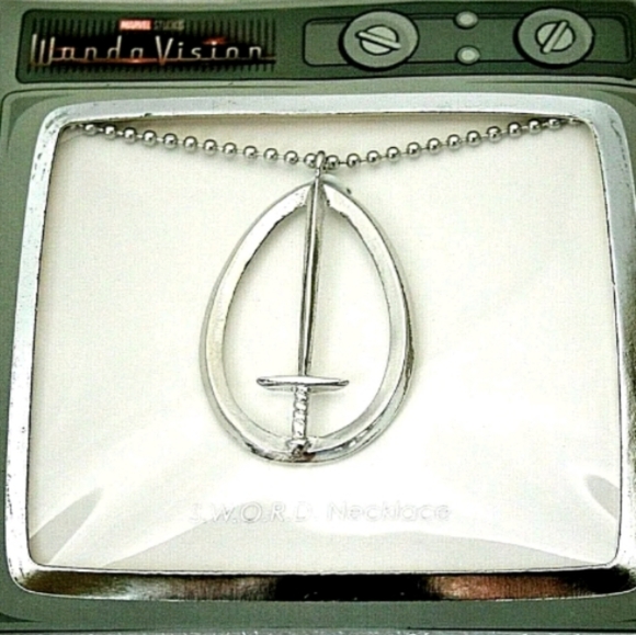 Marvel | Jewelry | Marvel Studios Wandavision Sword Necklace New Vision ...